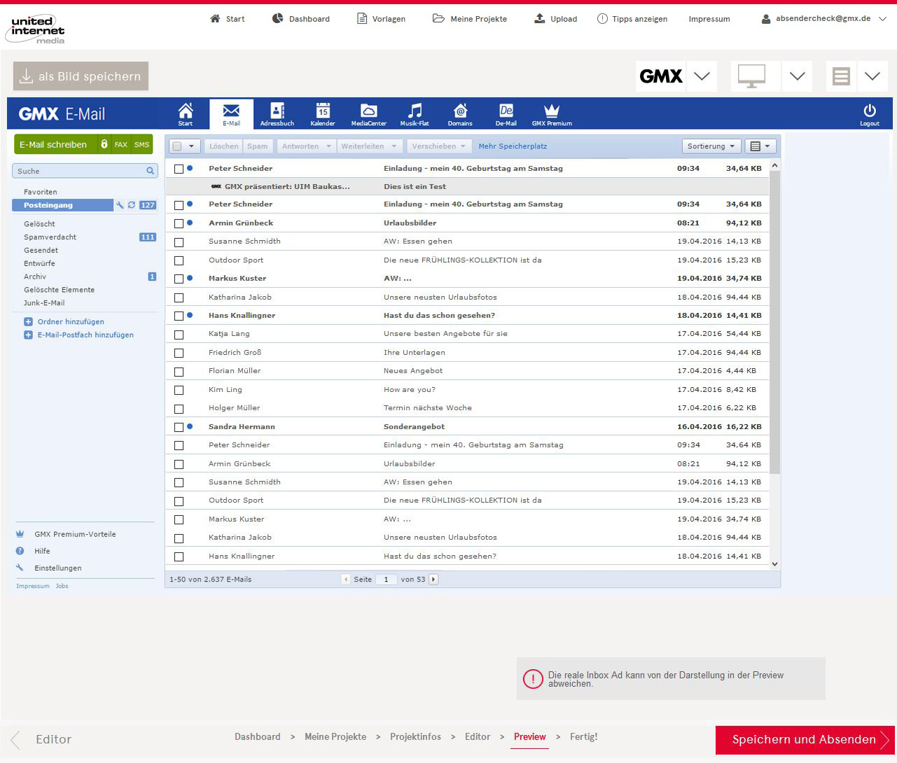 United Internet Media - Inbox Ad